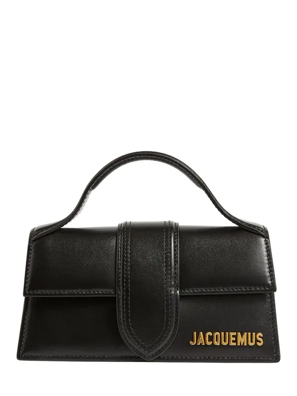 Jacquemus Mini Leather Le Bambino Top-handle Bag - Black