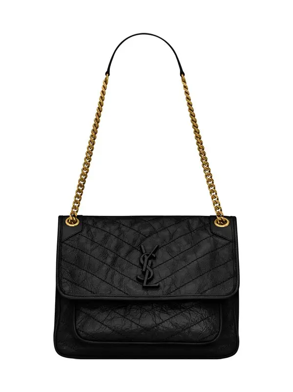 Saint Laurent Niki Shoulder Bag - Black