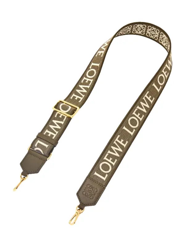 Loewe Jacquard Anagram Strap - Green