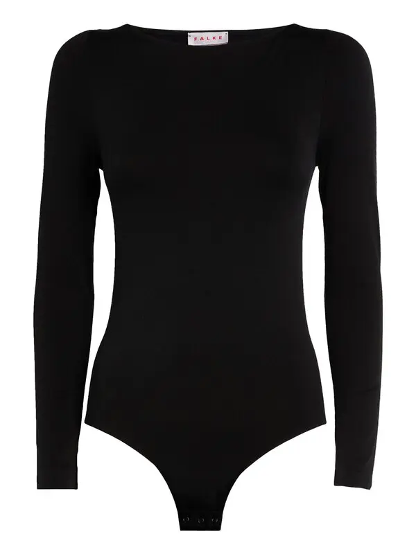 Falke Long-sleeved Bodysuit - Black