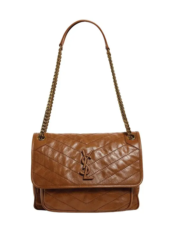 Saint Laurent Niki Shoulder Bag - Brown
