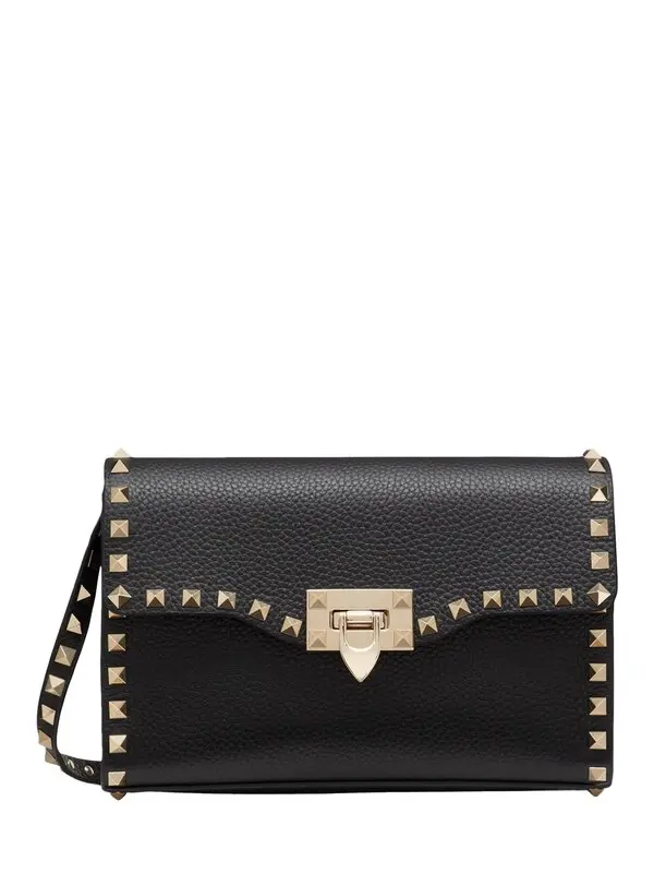 Valentino Garavani Rockstud Alcove Shoulder Bag - Black