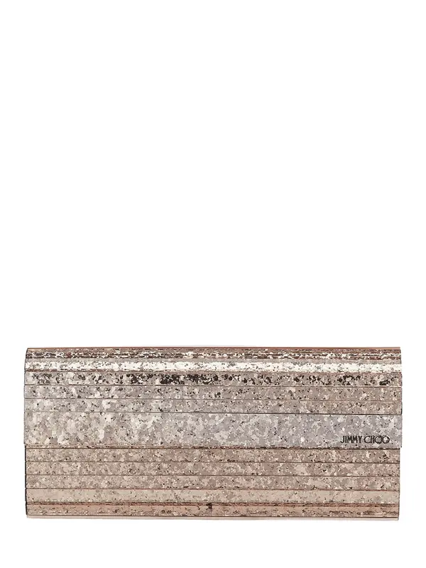 JIMMY CHOO Glitter Sweetie Clutch - Pink