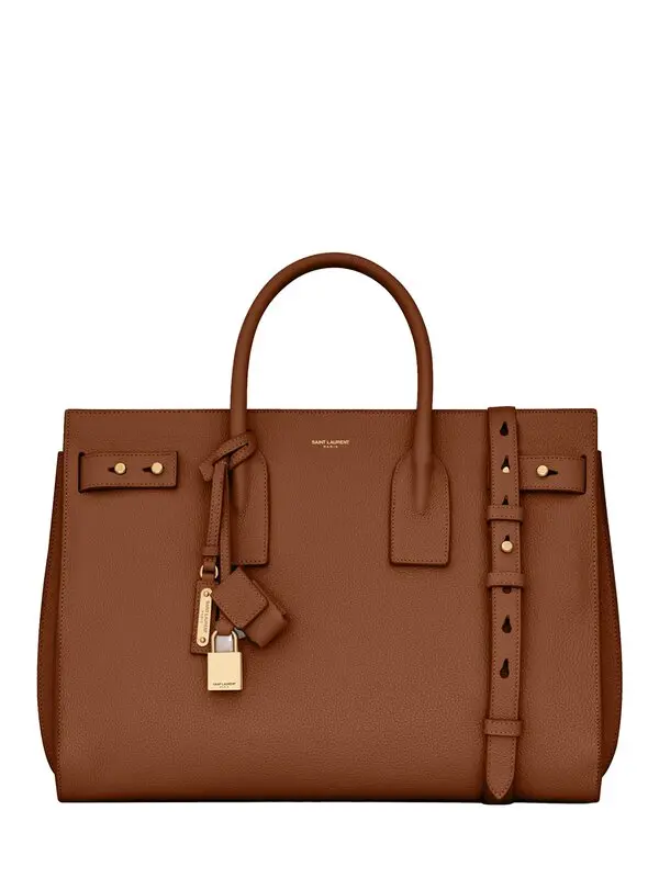 Saint Laurent Sac De Jour Tote Bag - Beige
