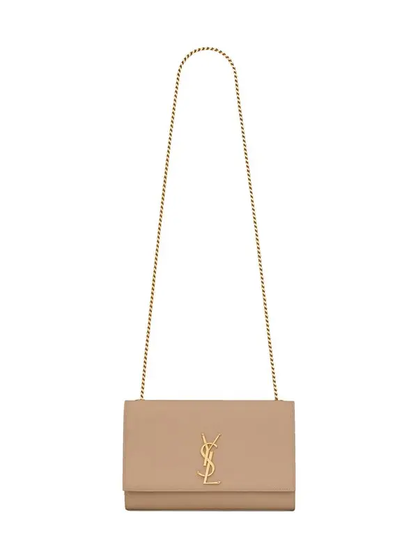 Saint Laurent Kate Cross-body Bag - Beige
