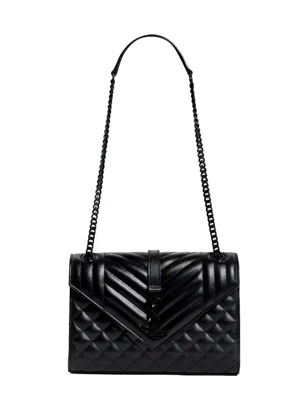 Saint Laurent Medium Envelope Shoulder Bag - Black