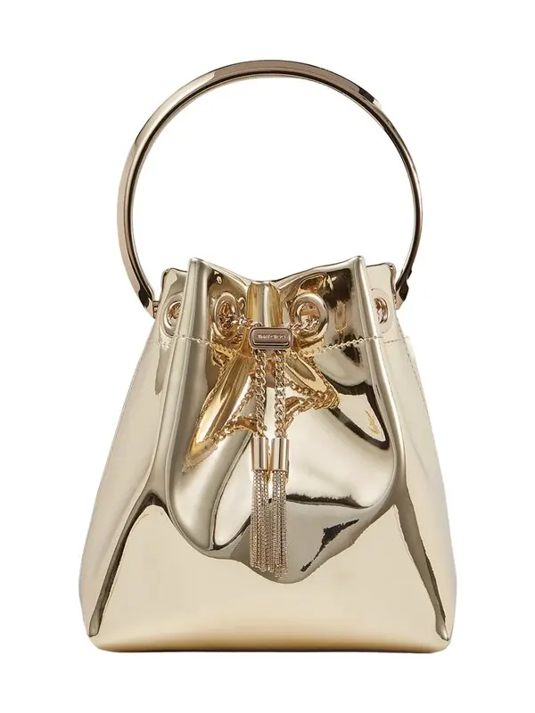 JIMMY CHOO Bon Bon Top-handle Bag - Gold