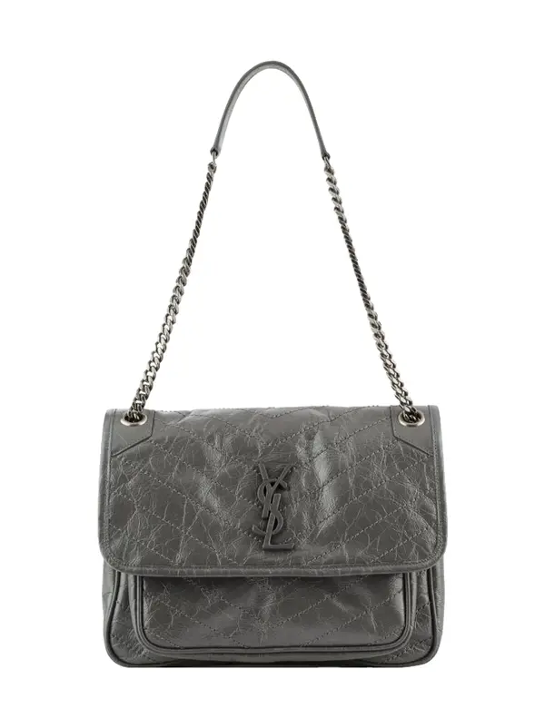 Saint Laurent Medium Niki Shoulder Bag - Grey