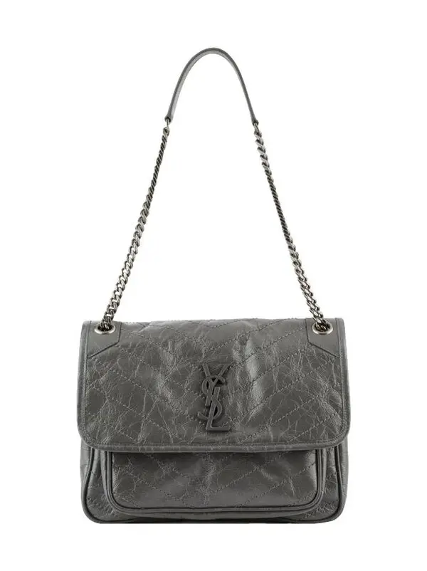 Saint Laurent Medium Niki Shoulder Bag - Grey