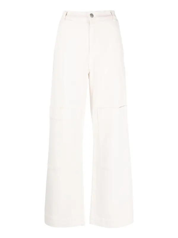 P.a.r.o.s.h High-waisted Trousers - White