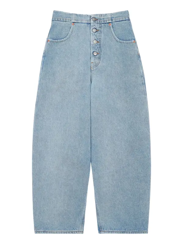 MAISON MARGIELA Mid-rise Cropped Jeans - Blue