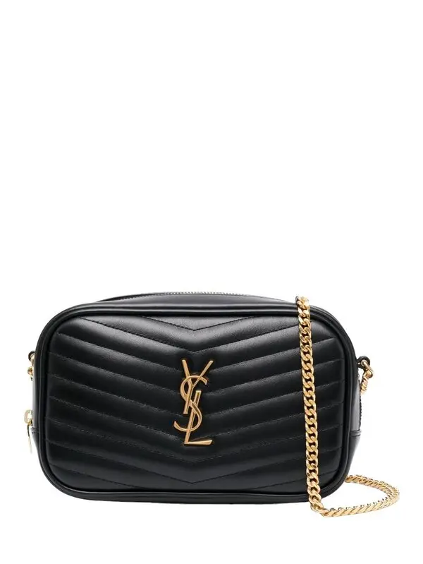 Saint Laurent Logo-plaque Crossbody Bag - Black