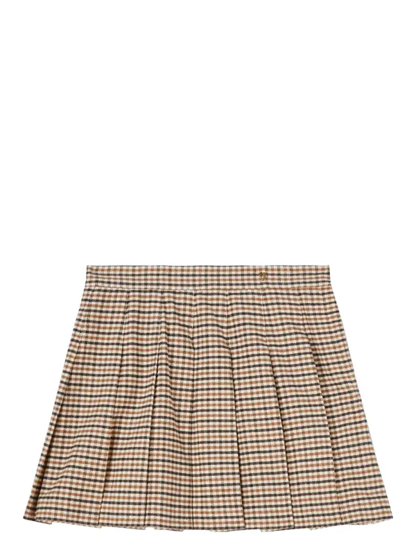Palm Angels Check-patterned Miniskirt - Neutrals
