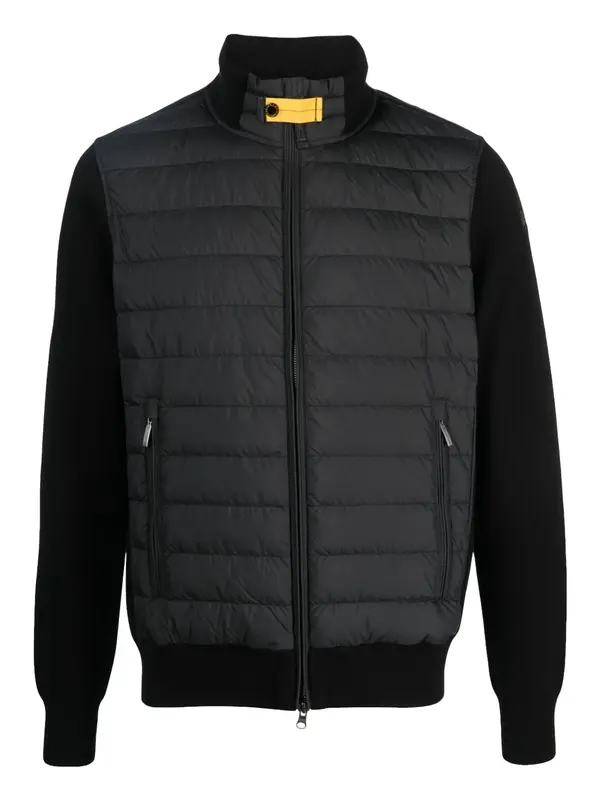 PARAJUMPERS Funnel-neck Zipped Padded Jacket - Black