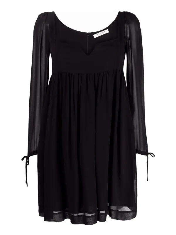 Philosophy Di Lorenzo Serafini Pleated Chiffon Minidress - Black