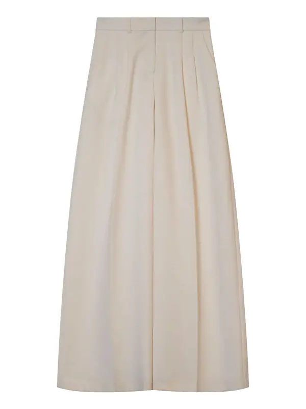 Simkhai Sanaz Pleated Palazzo Pants - Neutrals