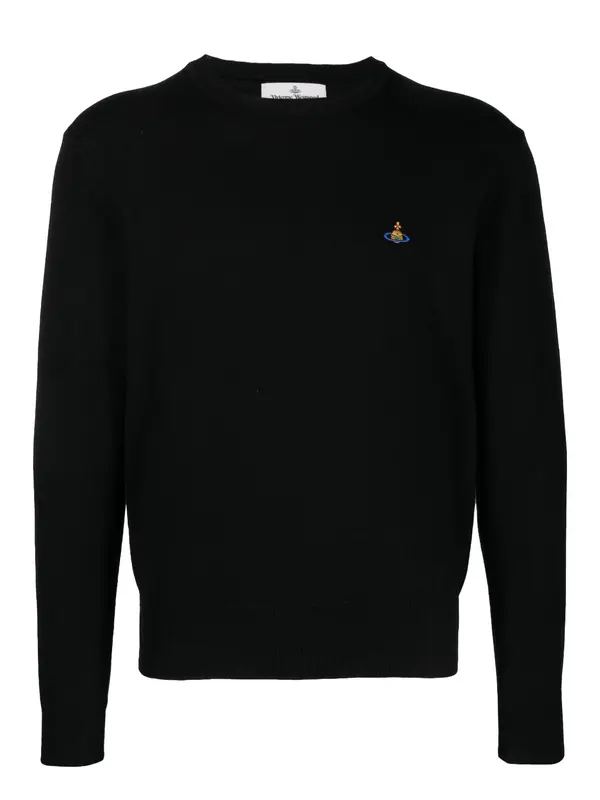 VIVIENNE WESTWOOD Orb-embroidery Jumper - Black