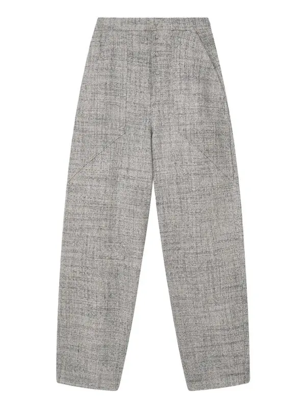 Stella McCartney Tapered-leg Wool Trousers - Grey