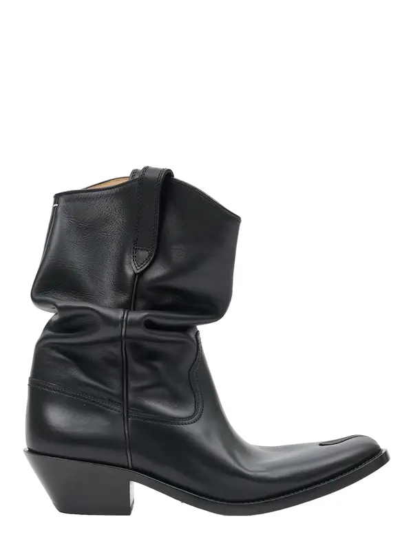 MAISON MARGIELA Tabi 55mm Slouchy Western Boots - Black