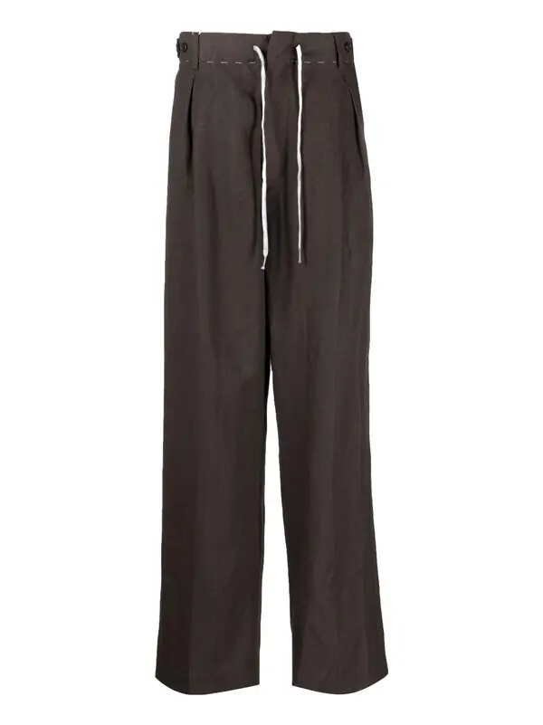 MAISON MARGIELA Straight-leg Trousers - Brown