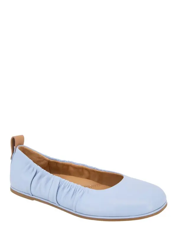 Gentle Souls By Kenneth Cole Mavis Leather Ballet Flat - Ashley Blue Suede