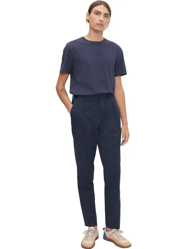 Everlane Pleated Air Chino - Deep Navy