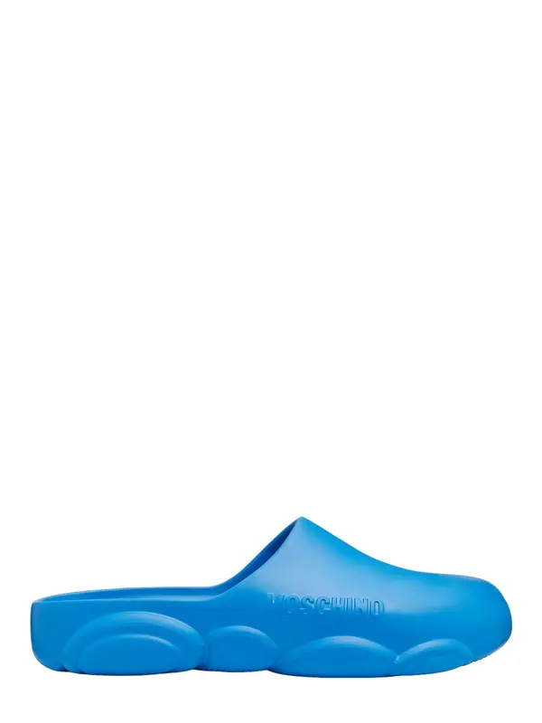 Moschino Bubble Teddy Slides - Cobalt