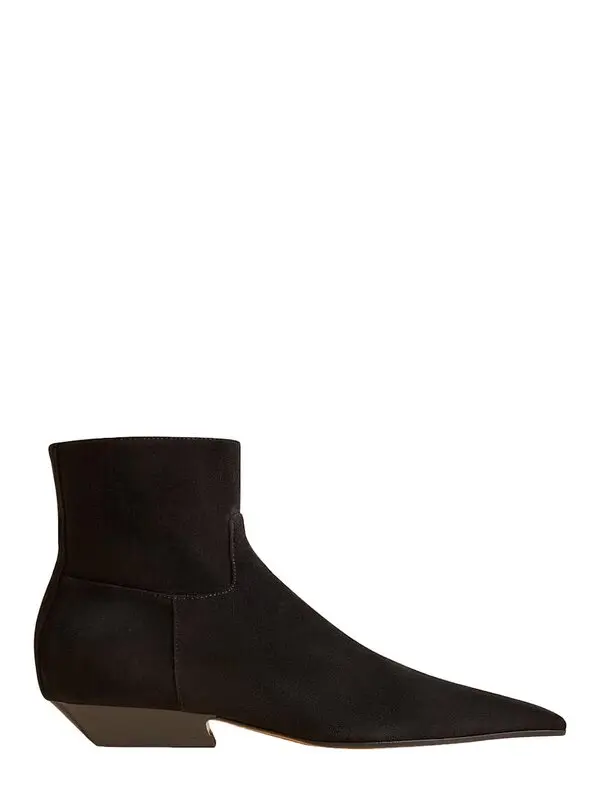 Khaite Marfa Suede Ankle Boots - Black
