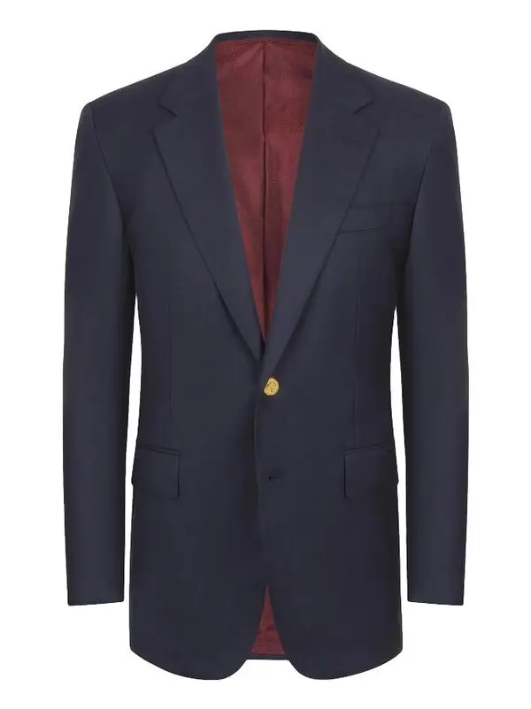 Stefano Ricci Woven Jacket With 2 Buttons - Blue
