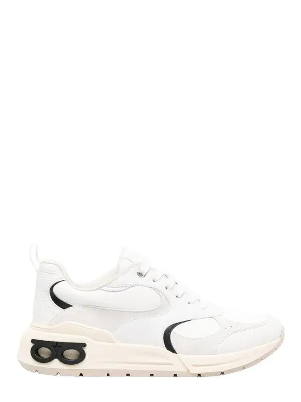 FERRAGAMO Gancini Low-top Sneakers - Neutrals