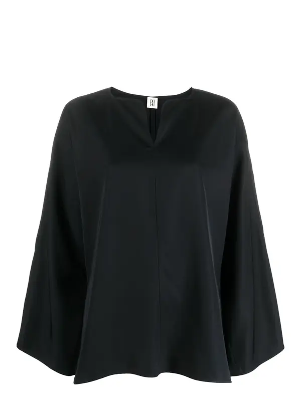 BY MALENE BIRGER Slit-sleeve Blouse - Black