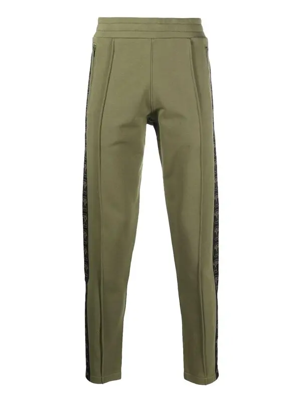 Moschino Logo-print Cotton Track Trousers - Green