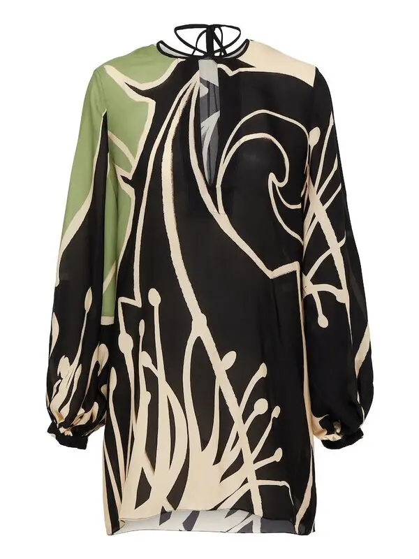 Johanna Ortiz Printed Silk Georgette Blouse - Multicoloured