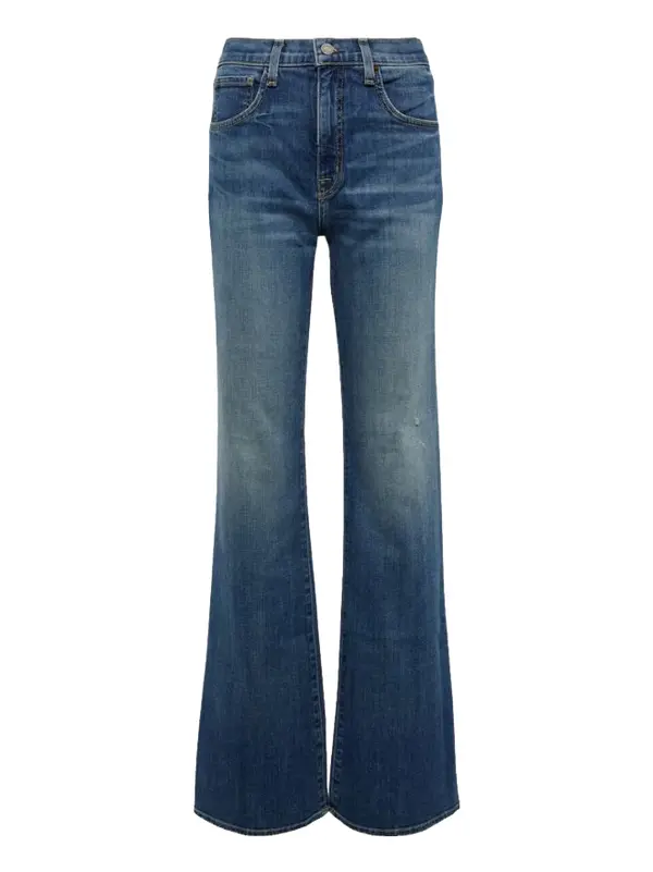 NILI LOTAN Celia Flared Jeans - Blue