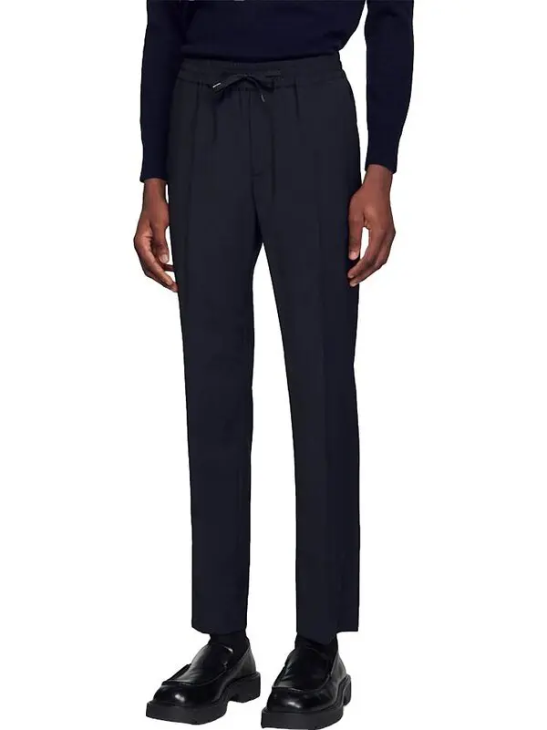 Sandro Alpha Drawstring Pants - Black