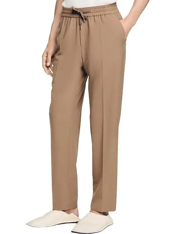 Sandro Alpha Drawstring Pants - Dark Sand