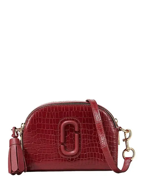 Marc Jacobs Shutter Embossed Leather Crossbody - Vachetta Red Embossed/gold