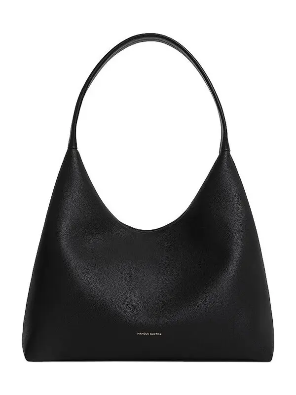 MANSUR GAVRIEL Candy Medium Leather Hobo Bag - Black/gold