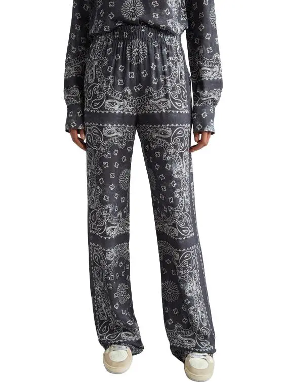 Golden Goose Paisley Print Pants - Anthracite