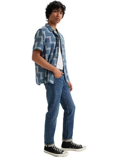 LEVI'S 501 Slim Tapered Selvedge Jeans - Blast Of Blue Selvedge