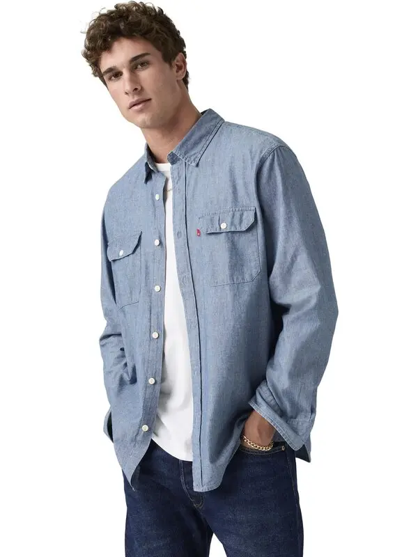 LEVI'S Classic Worker Overshirt - Light Indigo Worn In
