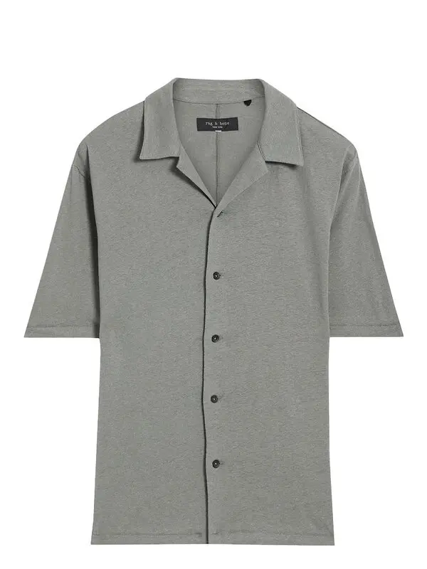 Rag & Bone Avery Linen And Cottonblend Shirt - Gray