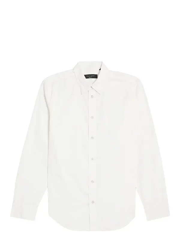Rag & Bone Zac Cottonpoplin Shirt - White