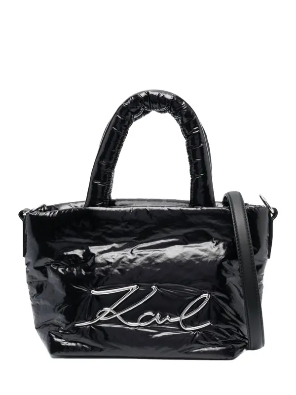 Karl Lagerfeld K/signature Logo-plaque Tote Bag - Black