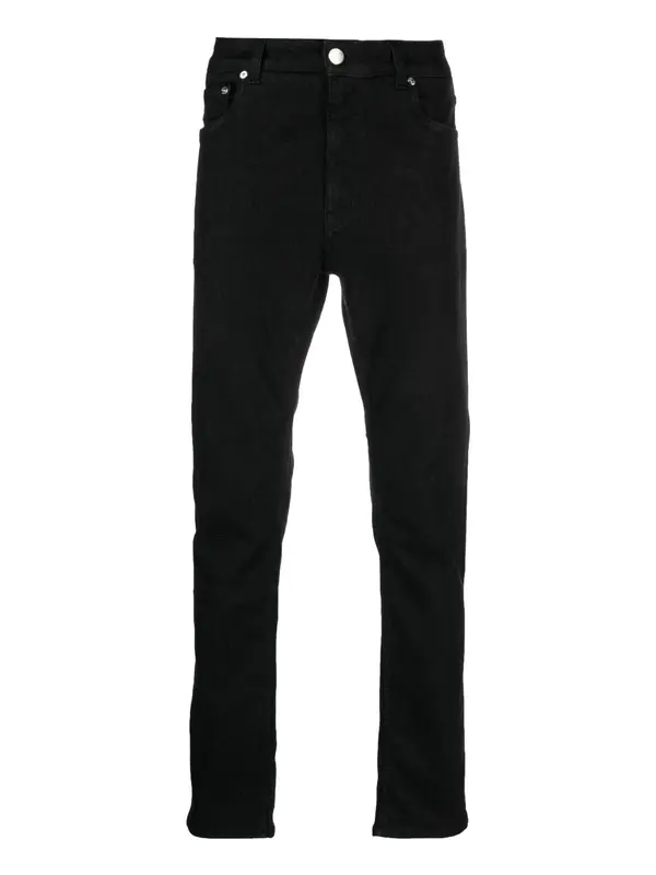 Etro Mid-rise Straight-leg Jeans - Black
