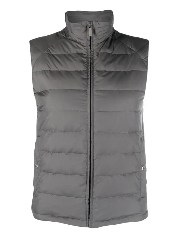 Thom Browne 4-bar Stripe Padded Gilet - Grey
