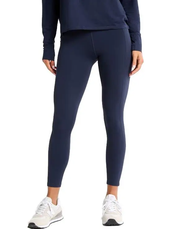 Zella Studio Luxe High Waist Pocket 7/8 Leggings - Navy Sapphire