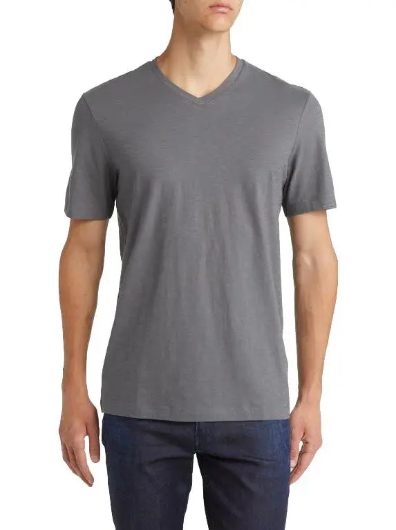 BOSS Tilson Solid V-neck T-shirt - Nvy