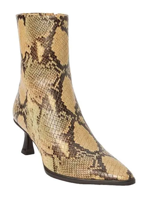 Matisse Gabbie Pointed Toe Bootie - Tan Snake