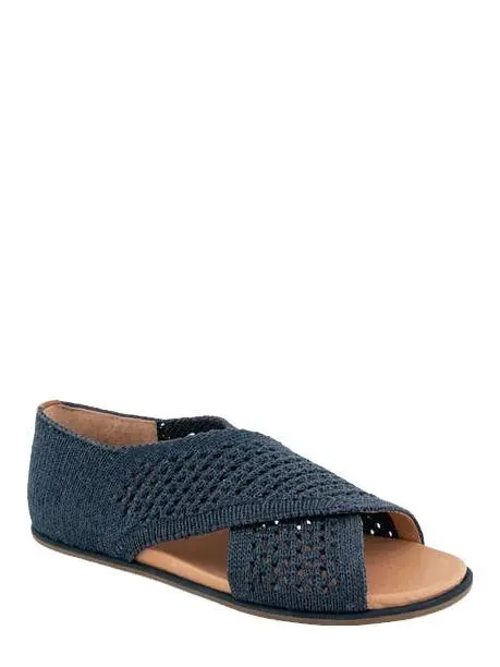 Gentle Souls By Kenneth Cole Laniey Sandal - Navy Knit